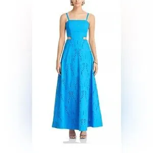 Milly | Dresses | Milly Crosby Butterfly Eyelet Dress In Blue | Poshmark